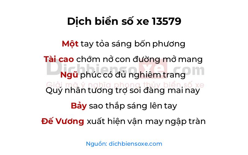 Xem ý nghĩa phong thủy biển số xe 13579 (Tài Sinh Thần Tài Lớn)