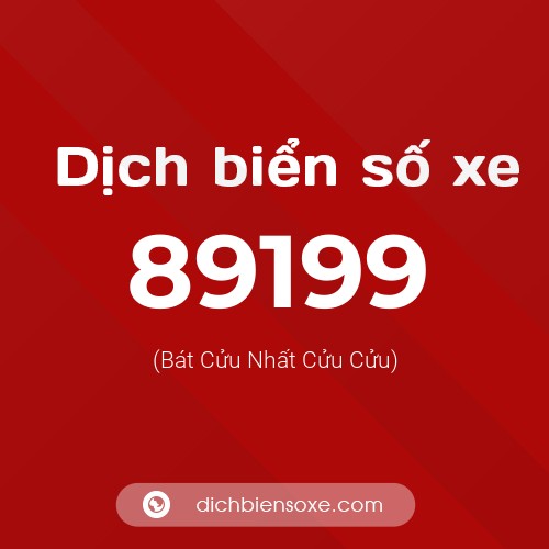 Xem ý nghĩa phong thủy biển số xe 89199 (Nhất Định Trường Cửu Trường Tồn)